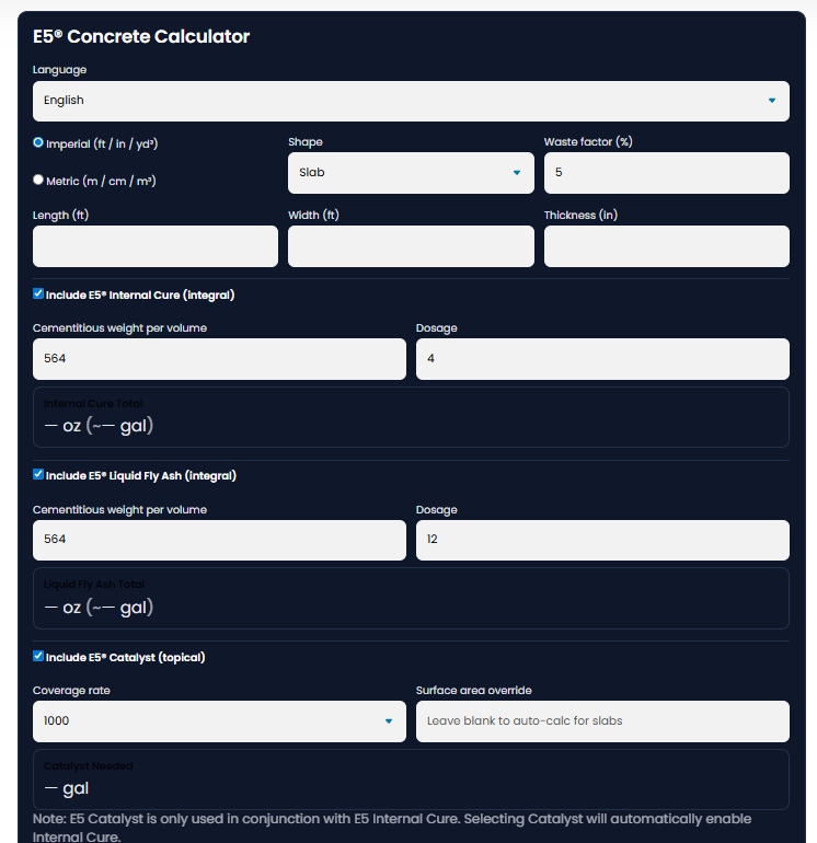 Concrete Calculator